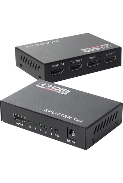 Powermaster PM-12080 1.4V 4 Port HDMI Splıtter Dağıtıcı Powermaster PM-12080 1.4V 4 Port HDMI Splıtter Dağıtıcı