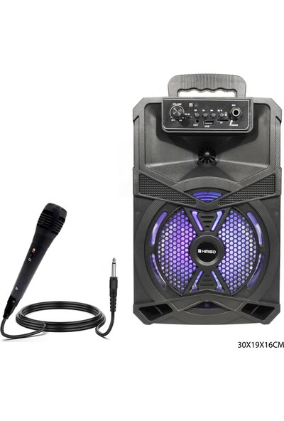 Kimiso Seyyar Anfi El Mikrofonlu 16CM 8W Sd/usb/bt QS-2606 Kimiso Seyyar Anfi El Mikrofonlu 16CM 8W Sd/usb/bt QS-2606
