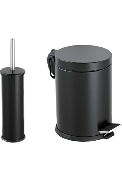 Ayrohe 5 Lt Banyo Çöp Kovası ve Klozet Fırçası Set