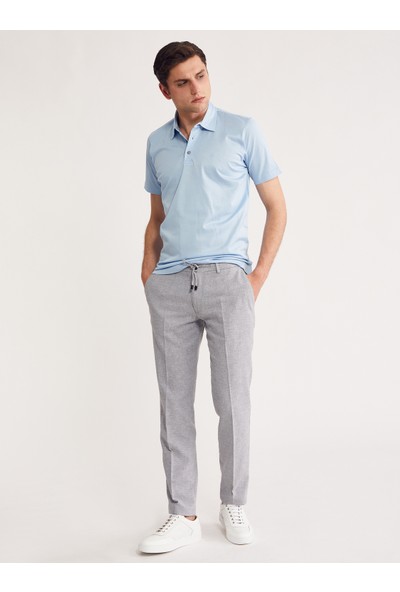 Bisse Ts 20107 Merserize Kendinden Desenli Yırtmaçlı - Biyeli Tshirt Bisse Ts 20107 Merserize Kendinden Desenli Yırtmaçlı - Biyeli Tshirt