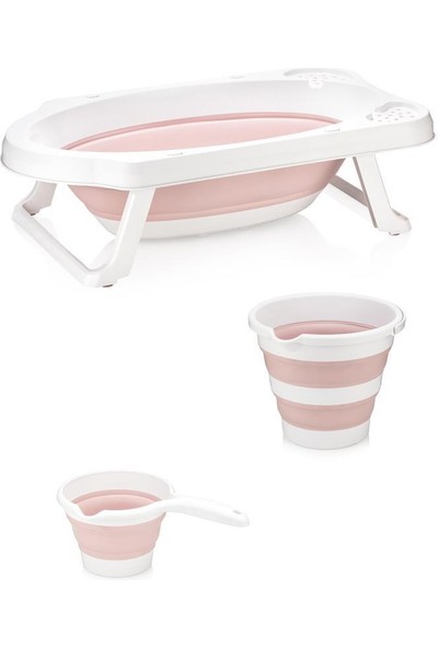Hobbylife Coolbaby Katlanabilir Küvet Set - Pembe