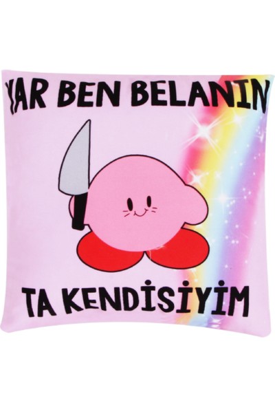 Hediye Kanalı Başımın Tatlı Belası Puf Yastık