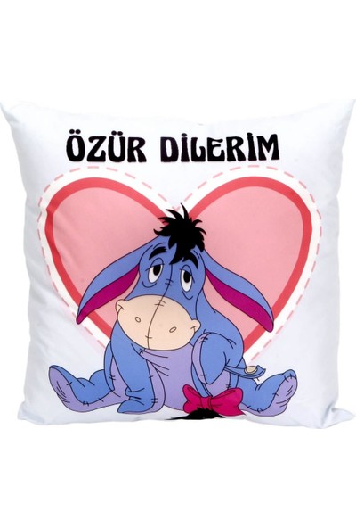 Hediye Kanalı Özür Dilerim Eşek Puf Yastık Hediye Kanalı Özür Dilerim Eşek Puf Yastık