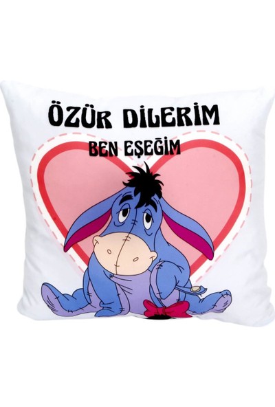 Hediye Kanalı Özür Dilerim Ben Eşeğim Büyük Boy Yastık Kırlent Hediye Kanalı Özür Dilerim Ben Eşeğim Büyük Boy Yastık Kırlent