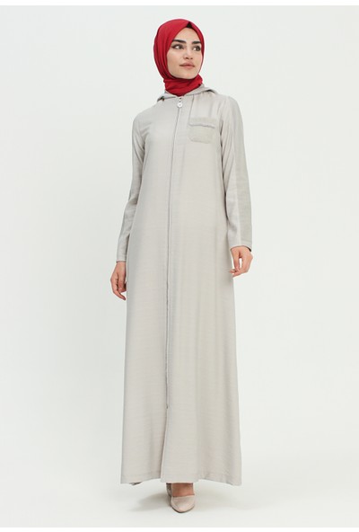 SETRMS SETRMSSETRMS Siyah Boydan Fermuralı Kapişonlu Ferace 2122088 SETRMS SETRMSSETRMS Siyah Boydan Fermuralı Kapişonlu Ferace 2122088