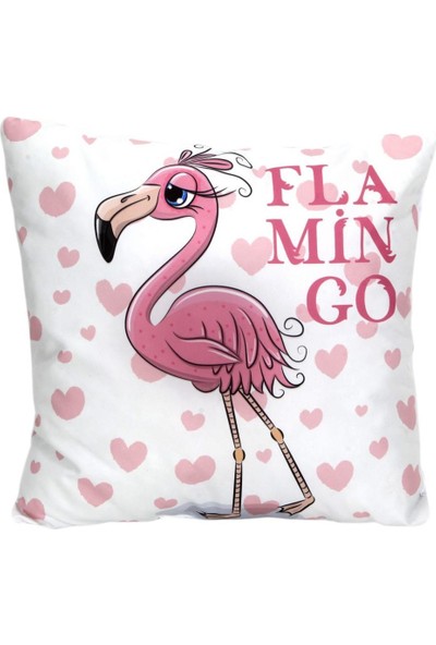 Hediye Kanalı Flamingo Puf Yastık