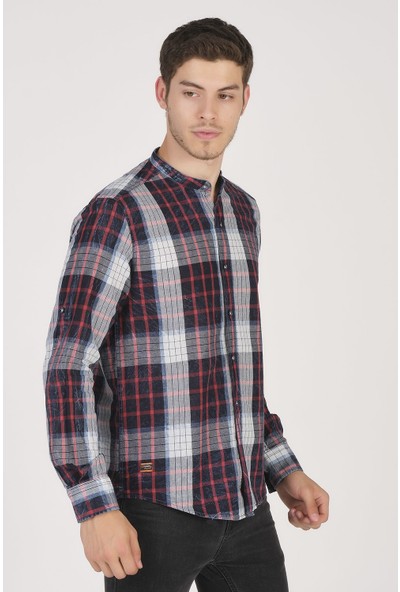 Cosplay CosplayCosplay Hakim Yaka Ekoseli Slim Fit Gömlek