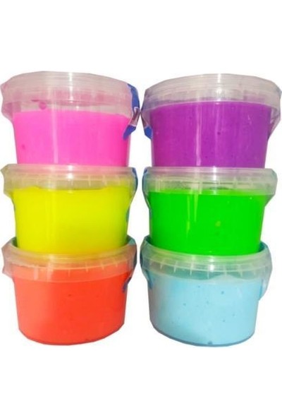 Hellove Pofuduk Slime 6 Adet Hazır Slime Slaym Oyun Hamuru Hellove Pofuduk Slime 6 Adet Hazır Slime Slaym Oyun Hamuru
