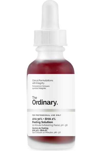 The Ordinary Aha 30% + Bha 2% Peeling Solution 30ML The Ordinary Aha 30% + Bha 2% Peeling Solution 30ML