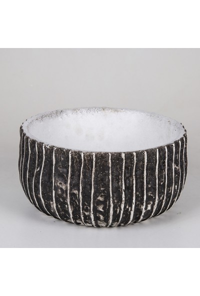 Veramaya Büyük Aranjman Eskitme Beton Saksı 26X13 cm