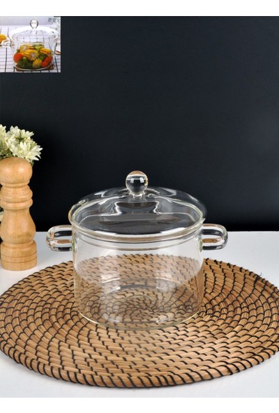 Avm Trendi 200 ml Ateşe Dayanıklı Cam Tencere Avm Trendi 200 ml Ateşe Dayanıklı Cam Tencere