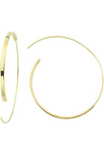 Engingold 14 Ayar Sade Altın Halka Küpe Engingold 14 Ayar Sade Altın Halka Küpe