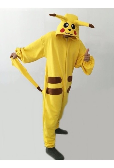 Kostüm Sarayı Pokemon Go Pikachu Kostümü Yetişkin