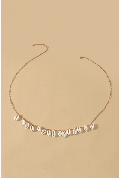 Hane14 Deniz Kabukğu Zincir Bel Takısı