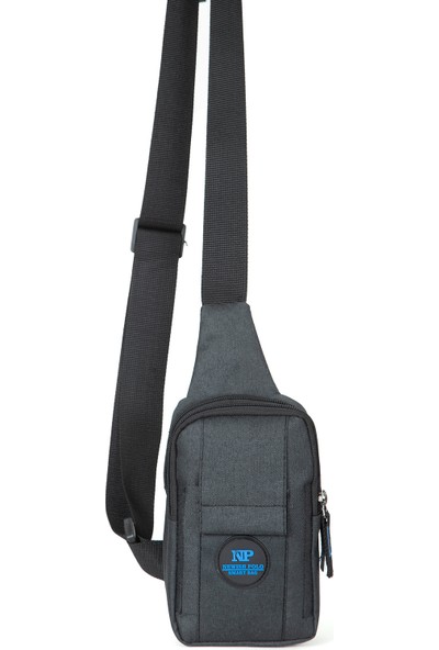 Newish Keten Mini Telefon Bömeli Çapraz Bodybag Çanta (12X19CM)
