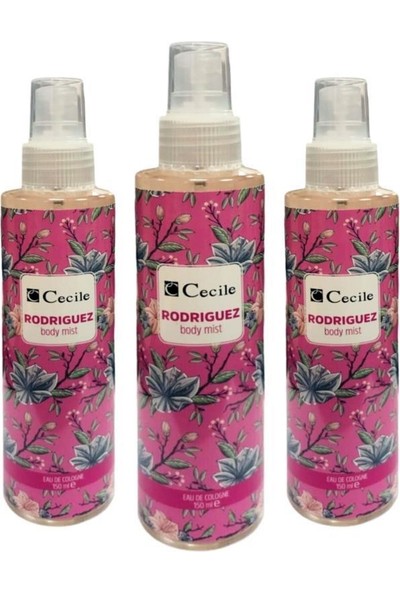 Cecile Body Mist Rodriguez 150 ml X3