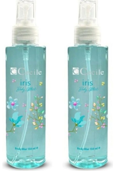 Cecile Body Mist Iris 150 ml X2