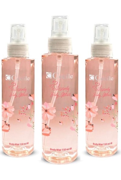 Cecile Body Mist Lovely 150 ml X3 Cecile Body Mist Lovely 150 ml X3