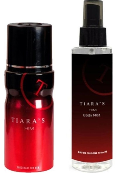 Cecile Tiaras Him For Men Deodorant ve Body Mist Set Cecile Tiaras Him For Men Deodorant ve Body Mist Set