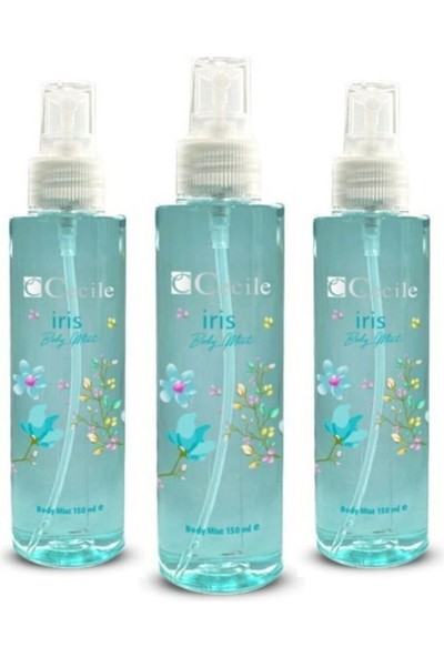Cecile Body Mist Iris 150 ml X3