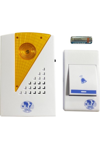 Kirgil Kablosuz Wireless 32 Melodili Kapi Zili 006 Turuncu