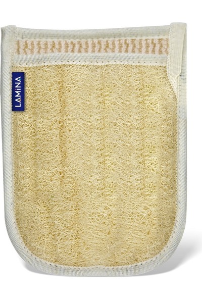 Lamina Tarafli Doğal Kabak Loofah Eldiveni