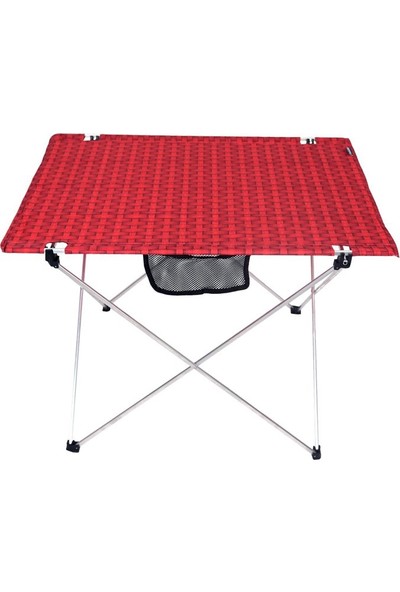 Life Bag Pradoor Katlanabilir Kamp Masası Çantalı Kırmızı - Siyah