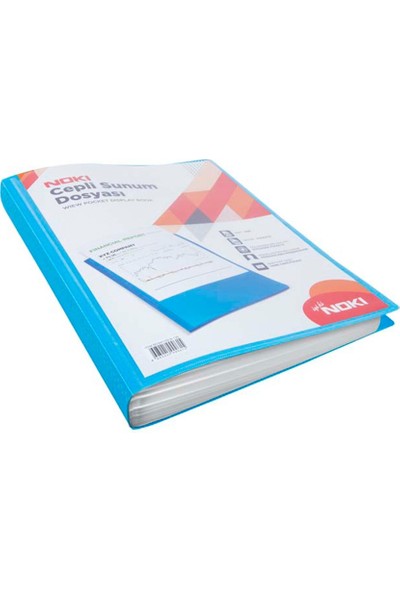 Noki Cepli 40'lı Sunum Dosyası Mavi 64140 N