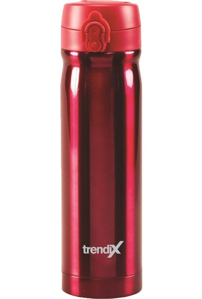 Trendix Çelik Içli Termos Özellikli Matara 500 ml Kırmızı Trendix Çelik Içli Termos Özellikli Matara 500 ml Kırmızı