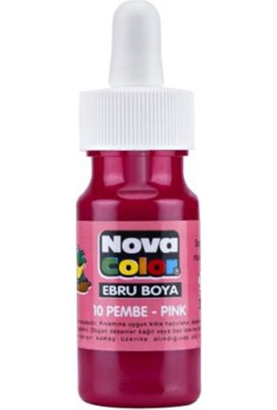 Nova Color Ebru Boyası 30 ml Pembe Nova Color Ebru Boyası 30 ml Pembe