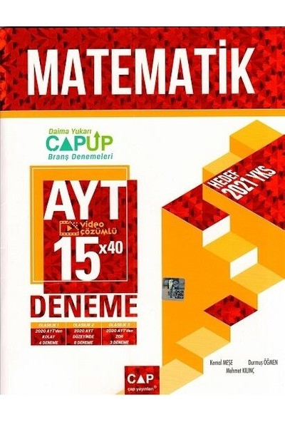 Çap AYT Matematik 15 x 40 Up Deneme - Durmuş Öğmen