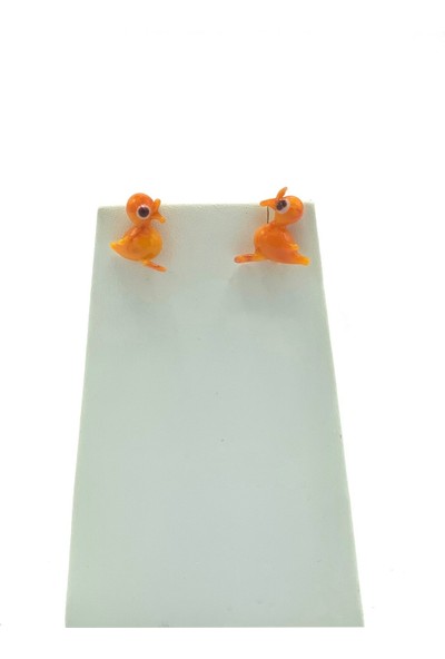 Dünyadan Hediyeler Italya Murano Cam Civciv Küpe