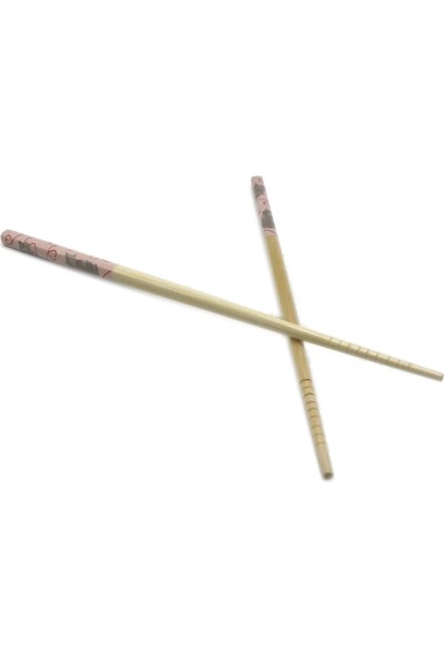 Dünyadan Hediyeler Bambu Organik Kedili Chopstick Yemek Çubuğu No.2