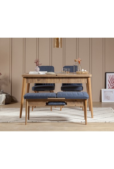 Reysa Mobilya Vina Mutfak Masa Takımı Atlantik Lacivert