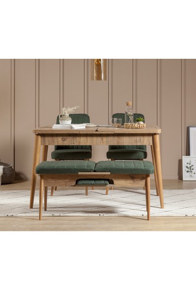 Reysa Mobilya Vina Mutfak Masa Takımı Atlantik Yeşil