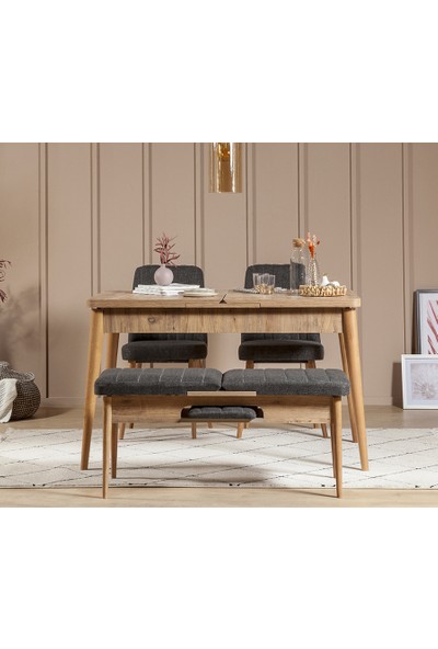 Reysa Mobilya Vina Mutfak Masa Takımı Atlantik Antrasit Reysa Mobilya Vina Mutfak Masa Takımı Atlantik Antrasit