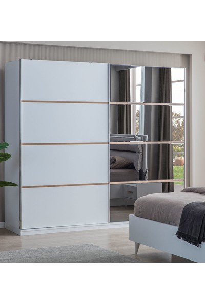 Eymense Soft Sürgülü Kapaklı Gardırop