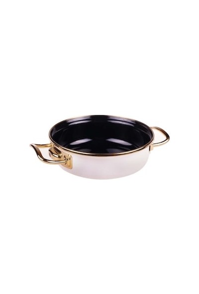 Bambum Taşev Nina - Lux Emaye Sahan Krem 16 cm Bambum Taşev Nina - Lux Emaye Sahan Krem 16 cm