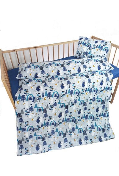 Beea Doğal Pamuk Kutup Ayılı Bebek Nevresim Takımı 100 x 150 cm