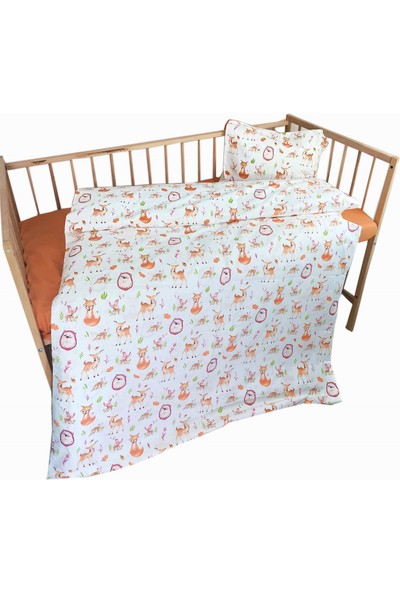Beea Doğal Pamuk Ceylan Bebek Nevresim Takımı 100 x 150 cm