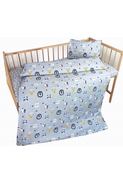 Beea Doğal Pamuk Gülen Kafalar Bebek Nevresim Takımı 100 x 150 Cn Beea Doğal Pamuk Gülen Kafalar Bebek Nevresim Takımı 100 x 150 Cn