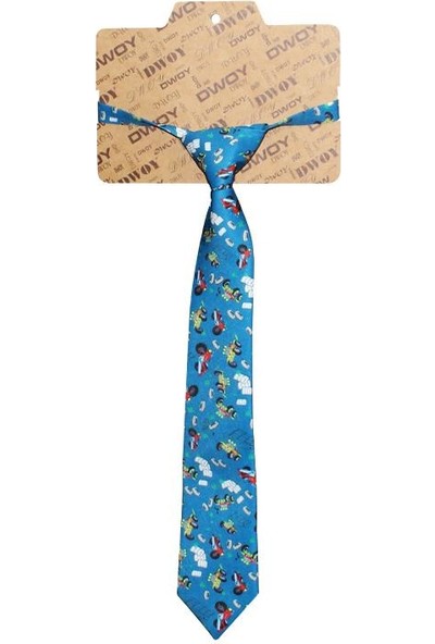 Dwoy Motor Desenli Çocuk Kravat Lacivert Dwoy Motor Desenli Çocuk Kravat Lacivert