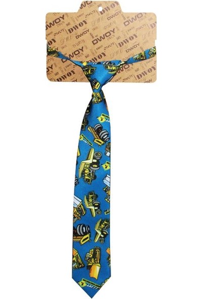 Dwoy Kamyon Desenli Çocuk Kravat Lacivert Dwoy Kamyon Desenli Çocuk Kravat Lacivert