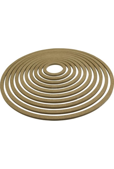 Ahşap Şehri Hooply Dekoratif Makrome Düş Kapanı Kasnağı