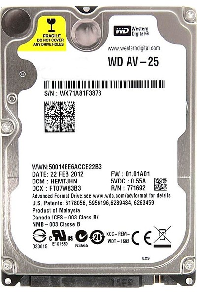 Wd HDD 2.5 320GB 5400RPM 8mb Sata2 WD3200BUCT Wd HDD 2.5 320GB 5400RPM 8mb Sata2 WD3200BUCT