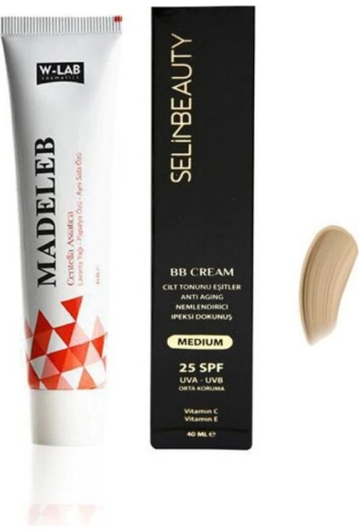 W Lab Madeleb Krem 40 ml + Selin Beauty Bb Cream Medium 40 ml W Lab Madeleb Krem 40 ml + Selin Beauty Bb Cream Medium 40 ml