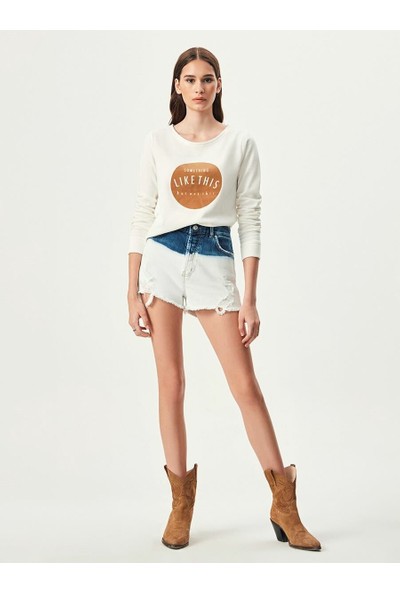 Ltb Layla x Alvema Wash Kadın Jean Şort Ltb Layla x Alvema Wash Kadın Jean Şort