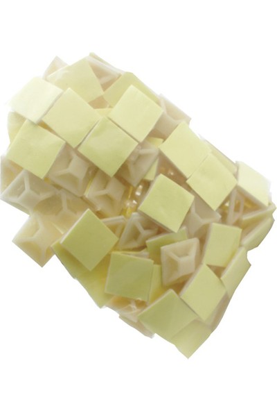 Acenter Küçük Yapışkanlı Kroşe (100 Adet) 19X19 YK-100 Acenter Küçük Yapışkanlı Kroşe (100 Adet) 19X19 YK-100