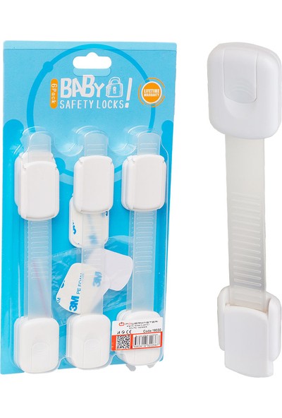 Acenter Powermaster PM-19330 Dolap ve Çekmece Kilitli Kemer 6lı Set