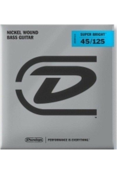 Jim Dunlop DBSBN45125 Super Bright Nickel Wound 5 Telli Bas Gitar Teli (45-125)